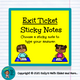 FREEBIE Exit Ticket Sticky Notes