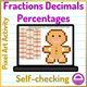 Converting Fractions Percents Decimals Pixel Art Activity Google Sheets