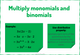 FREEBIE Multiplying Monomials and Binomials Digital Maze