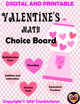 Valentine's Math Choice Board