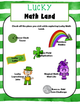 St. Patrick's Day Lucky Math Land Choice Board