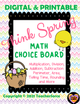 Think Spring Easter Math Land Choice Board