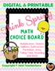 Think Spring Easter Math Land Choice Board