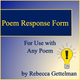 FREE Poetry Response Form for Use with Any Poem