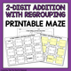 2-Digit Addition with Regrouping Printable Maze Activity