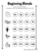 Stamp Beginning Blends Activity