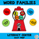 Word Families Literacy Center Gumball Theme