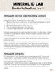 Mineral Identification Lab | Rocks and Minerals Activity for Earth ...