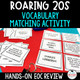 Roaring 20's Activity Vocabulary Matching Hands-On EOC Review