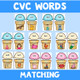 CVC Words, Short Vowels Literacy Center