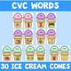 CVC Words, Short Vowels Literacy Center