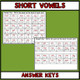 Short Vowel Words, Secret Code Literacy Center