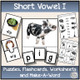 CVC Short Vowel I Bundle Make-A-Word, Puzzles, Worksheets & Flashcards