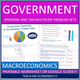 Government Spending Fiscal Policy Economics Macroeconomics Worksheet or ...