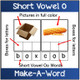 Short Vowel O Bundle Make-A-Word, Puzzles, Worksheets & Flashcards