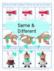 Same & Different - Winter Animals - Matching & Find the Difference