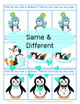 Same & Different - Winter Animals - Matching & Find the Difference
