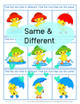 Same & Different - Spring Animals - Matching & Find the Difference