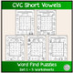 Word Find Puzzles CVC Short Vowel
