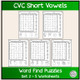 Word Find Puzzles CVC Short Vowel
