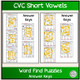 Word Find Puzzles CVC Short Vowel