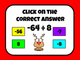 8 Integer Slide Games for the school year - Holiday themes