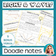 Light & Waves Doodle note worksheets