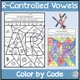 R-Controlled Vowels Color by Code Worksheets