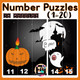 Number Sequencing Puzzle Number Sense Activity(1-20) Halloween Theme Puzzle