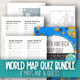 Geography & World History: World Map Quizzes / Quiz Bundle