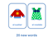 Spanish Clothes Flash Cards