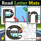 Road Mats - Road Activities Mats for Letters, Numbers 0-20 & 2D Shapes ...