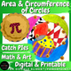 Pi Day Activity Area and Circumference of Circles Catch PIes Math & Art ...