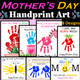 Mothers Day Handprint Keepsake art gift for mom, Mothers Day kids Craft ...