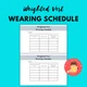 Weighted Vest Wearing Schedule for Teachers and Parents | Occupational ...