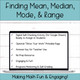 Mean, Median, Mode, and Range Digital Self-Checking Math Activity