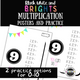 Black and White with Brights Multiplication Facts Strategies Posters ...