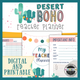 Desert Boho Printable and Digital Teacher Planner
