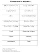 US History Since 1877 EOC STAAR Prep Scavenger Hunt for WWI - Amped Up ...