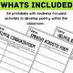 Kindness Activities Poetry Unit Resource Back to School SEL Learning