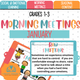 January Morning Meetings - Amped Up Learning