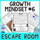 Growth Mindset ESCAPE ROOM #6 - Reading Comprehension - Back to School