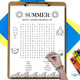 Summer Word Search and Crossword Puzzle Worksheets