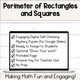 Perimeter of Rectangles & Squares Digital Self-Checking Activity
