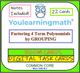 Factoring by Grouping: DIGITAL BOOM CARDS - (Notes and 20 task cards ...