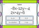 Solving Systems of Linear Equations using Elimination: BOOM CARDS + 20 ...