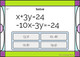 Solving Systems of Linear Equations using Elimination: BOOM CARDS + 20 ...
