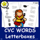 CVC WORDS Letterboxes - Amped Up Learning