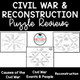 Civil War and Reconstruction Hands-On Vocabulary Review Puzzles - Amped ...