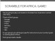 Scramble for Africa Simulation - Amped Up Learning